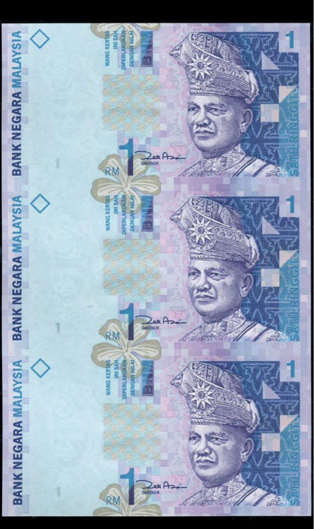 UNCUT RM 1 3in1, Hobbies & Toys, Collectibles & Memorabilia, Currency ...