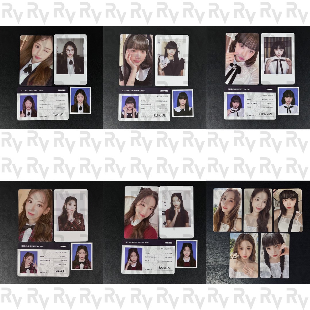 [UNSEALED] LESSERAFIM SEASON’S GREETINGS (PC, POLAROID, ID CARD, 2x2 ...