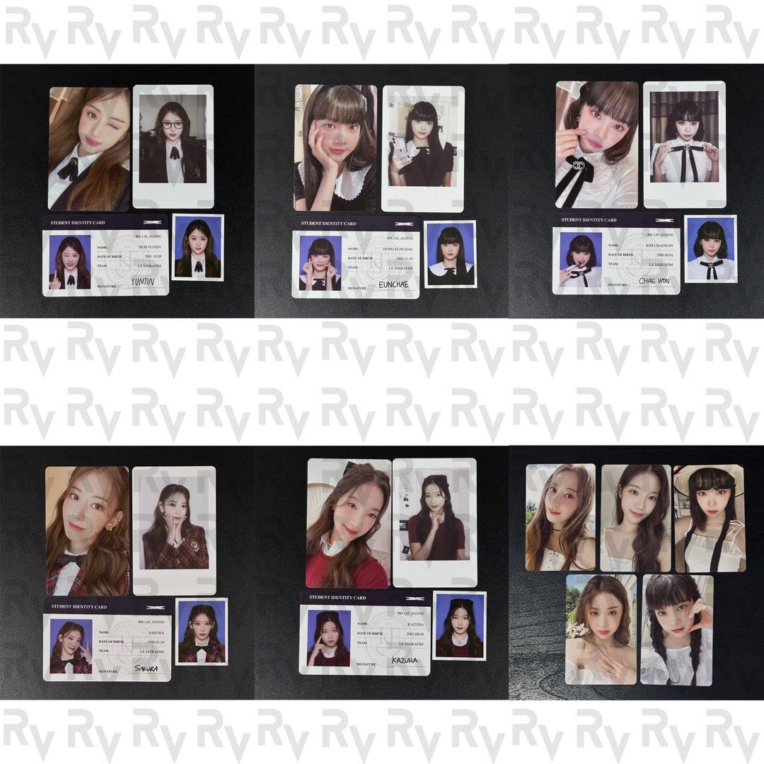 [UNSEALED] LESSERAFIM SEASON’S GREETINGS (PC, POLAROID, ID CARD, 2x2 ...
