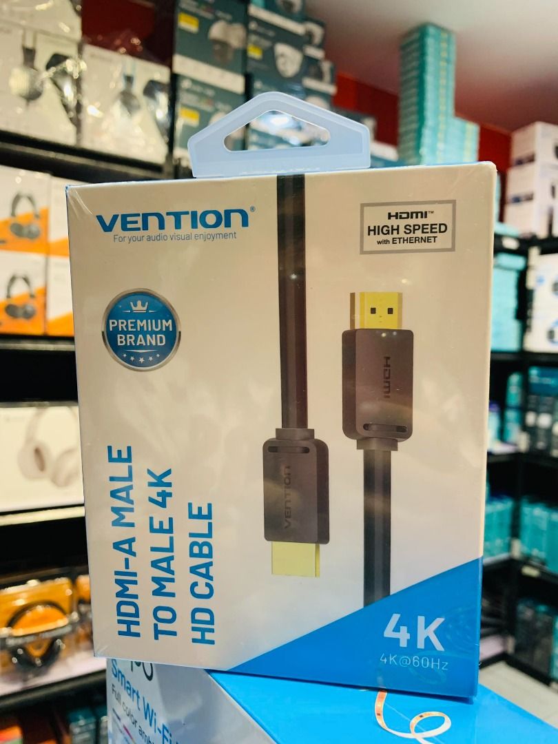 Vention 1.5M HDMI-A Male to Male 4K@60Hz Cable Black ALJBG, Computers ...