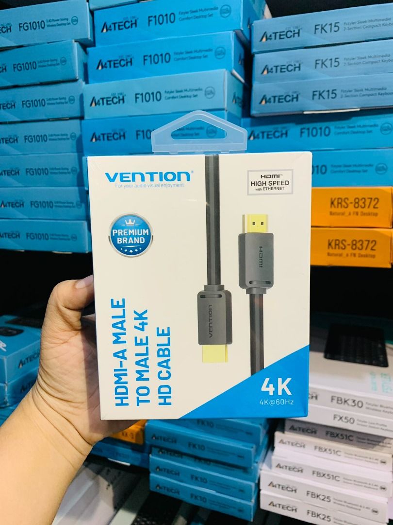 Vention 1.5M HDMI-A Male to Male 4K@60Hz Cable Black ALJBG, Computers ...