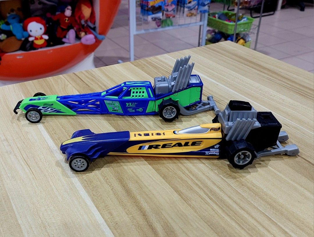 Vintage & Rare 2002 Mattel Push Back Drag Cars Toy, Hobbies & Toys ...