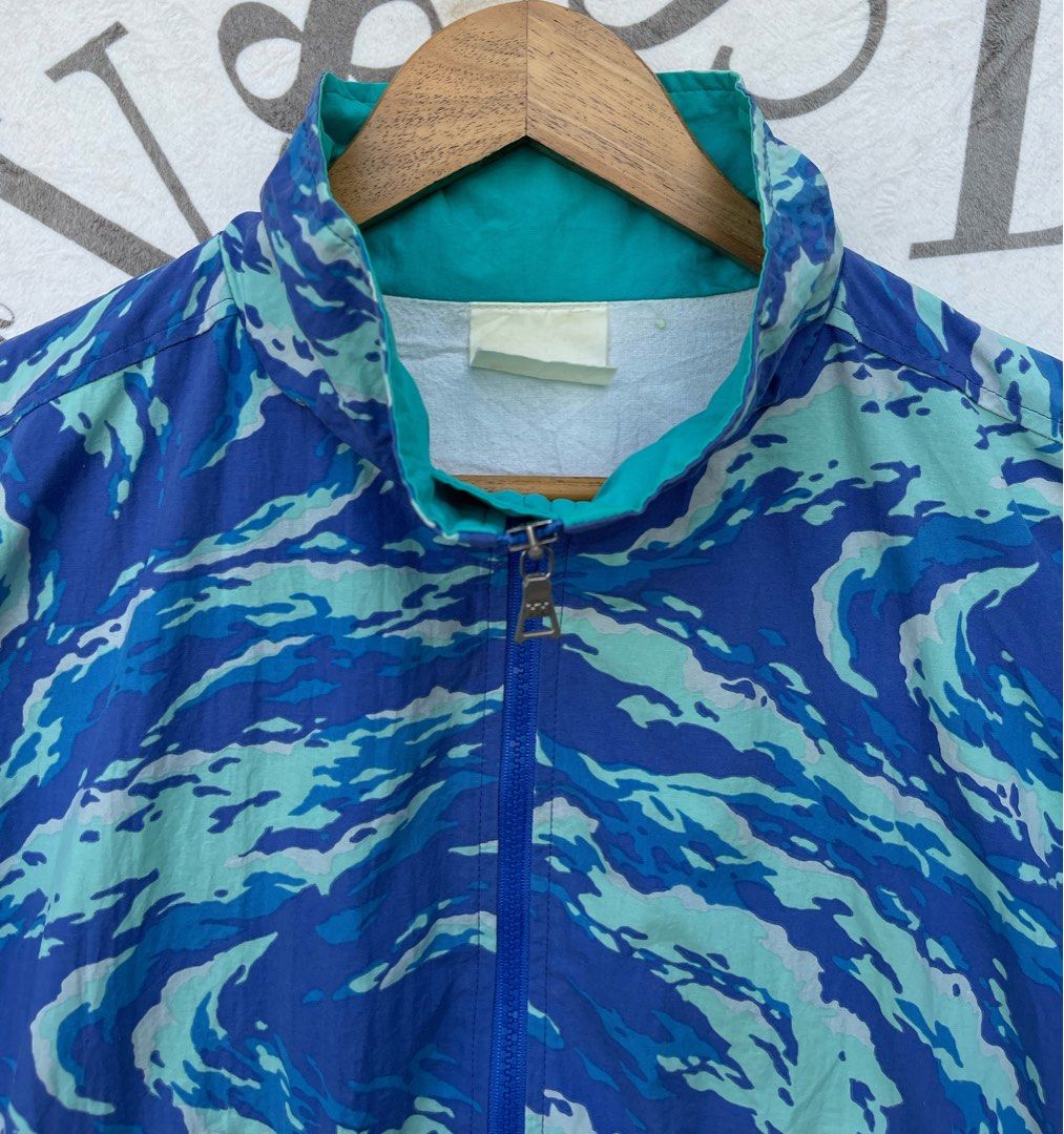 Vintage Helly Hansen Flame Blue Fire Bomber Jacket, Men's Fashion ...