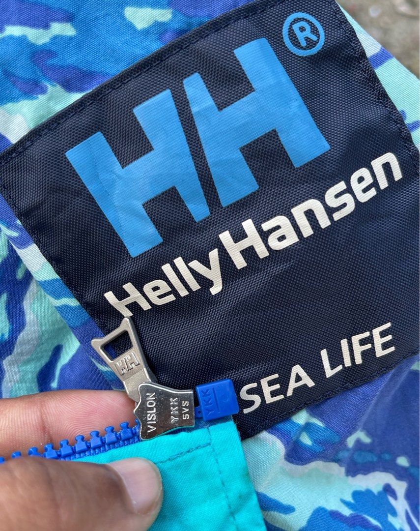 Vintage Helly Hansen Flame Blue Fire Bomber Jacket, Men's Fashion ...