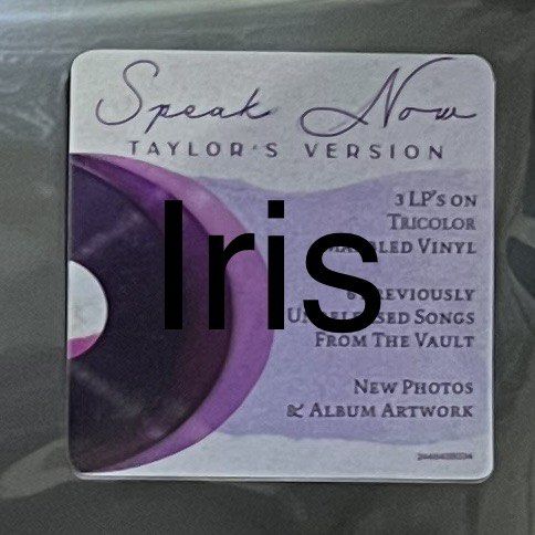 [w/ tricolor hype sticker] Speak Now Taylor’s Version Tricolor Vinyl with customized Hype ...