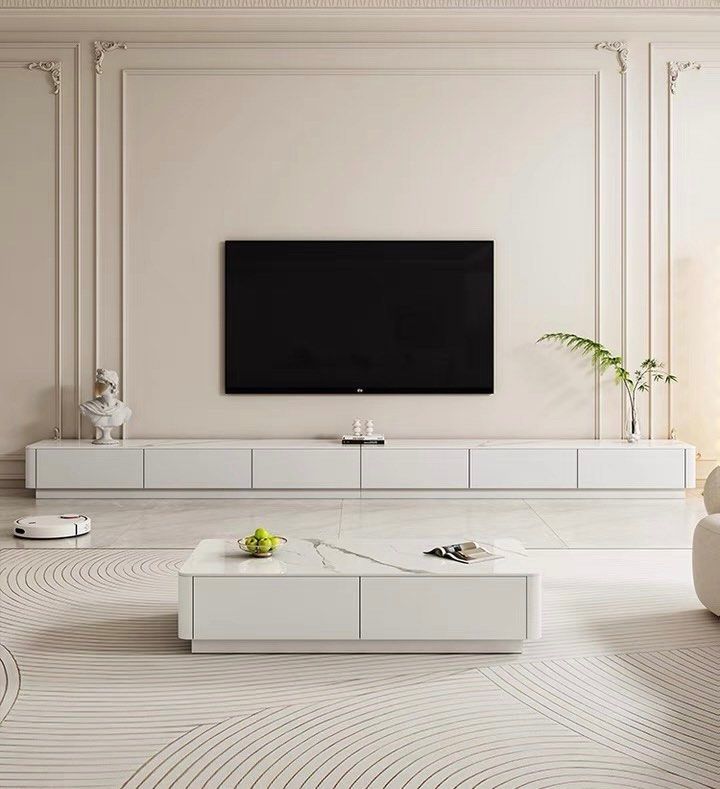 Wall Mount TV Console Sideboard TV Cabinet Music Console Table Wall ...