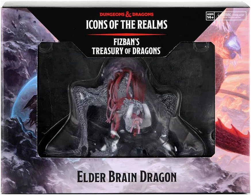 WizKids D&D Icons of The Realms Miniatures: Set 22 -Elder Brain Dragon ...