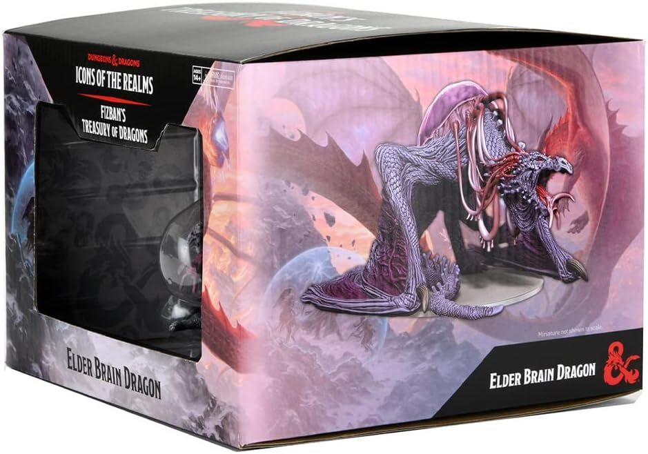 WizKids D&D Icons of The Realms Miniatures: Set 22 -Elder Brain Dragon ...