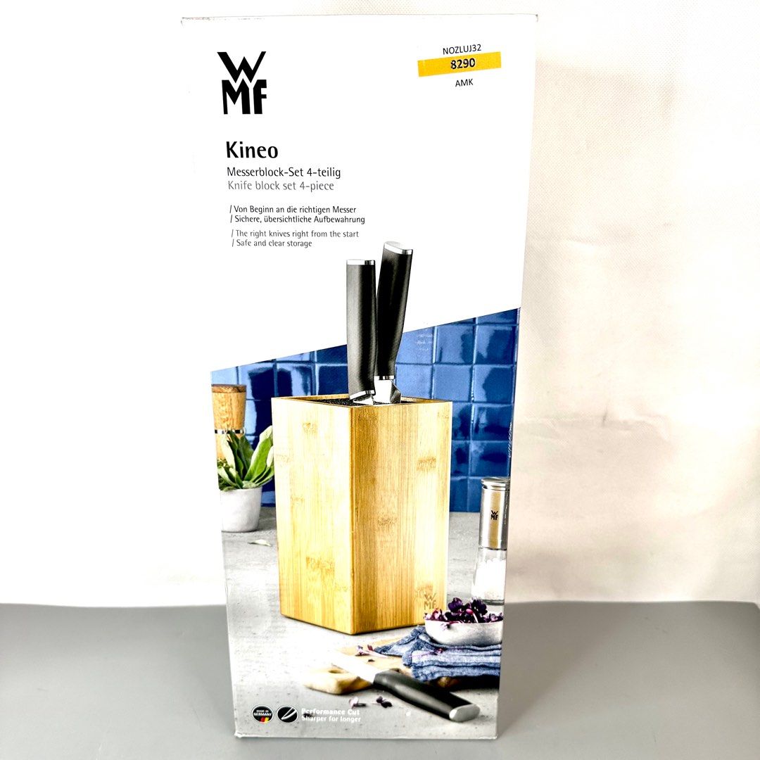 WMF Kineo Knife Block Set, Furniture & Home Living, Kitchenware ...