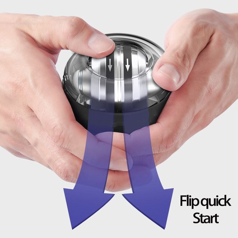 Wrist Pawer Ball Metal LED Gyroball Forearm Muscle Trainer Hand ...