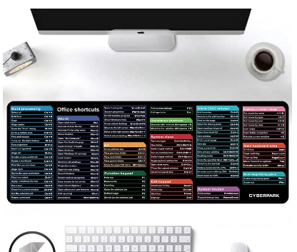 XXL Gaming Mouse Pad Keyboard Office Shortcuts Mouse Pads Computer ...