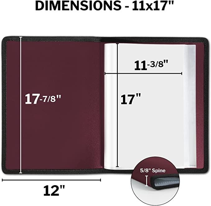 11in x 17in Comic Art Portfolio (24 pockets / Ruby), Hobbies & Toys ...