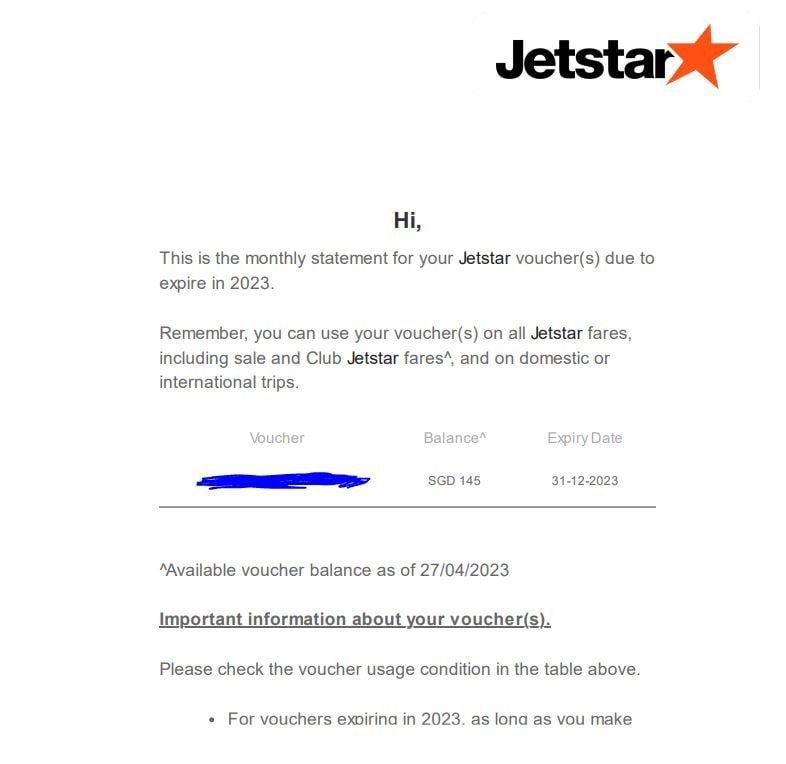 $145 Jetstar Voucher, Tickets & Vouchers, Flights & Overseas ...