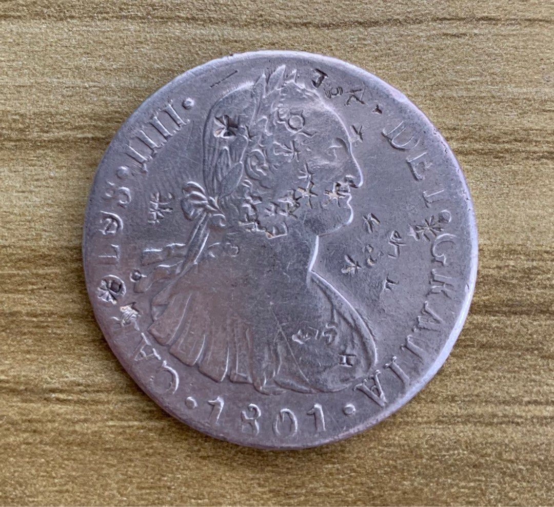 1801 Carolus IIII 8 reales old spanish silver coin on Carousell
