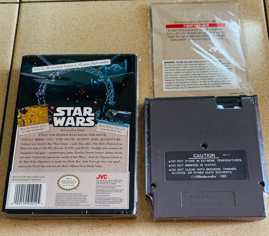 1991 Nintendo NES Star Wars, Video Gaming, Video Games, Nintendo on ...