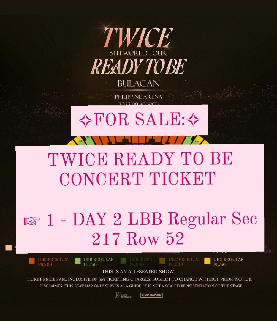 1 - TWICE RTB DAY 2 CONCERT TICKET on Carousell