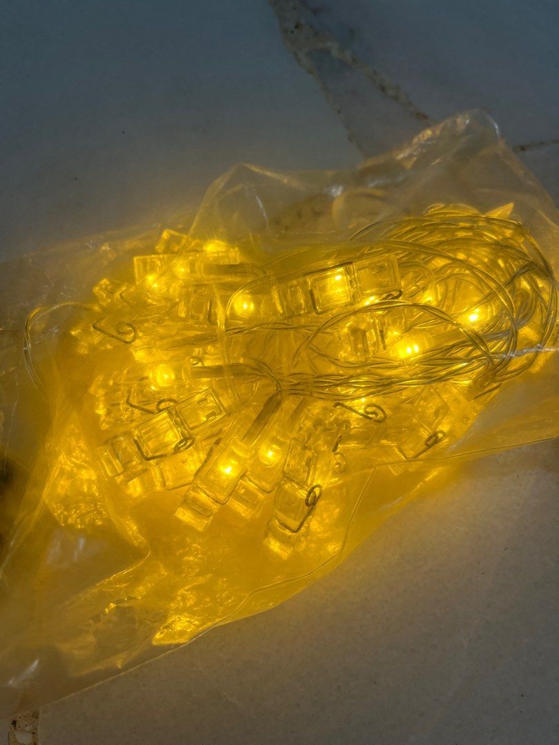 30 clips / 3m fairy lights clips battery operated, Furniture & Home ...