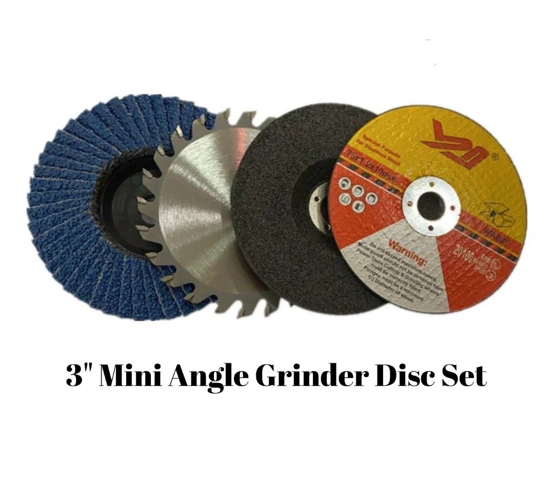 3" disc set for mini angle grinders, Hobbies & Toys, Stationery & Craft ...