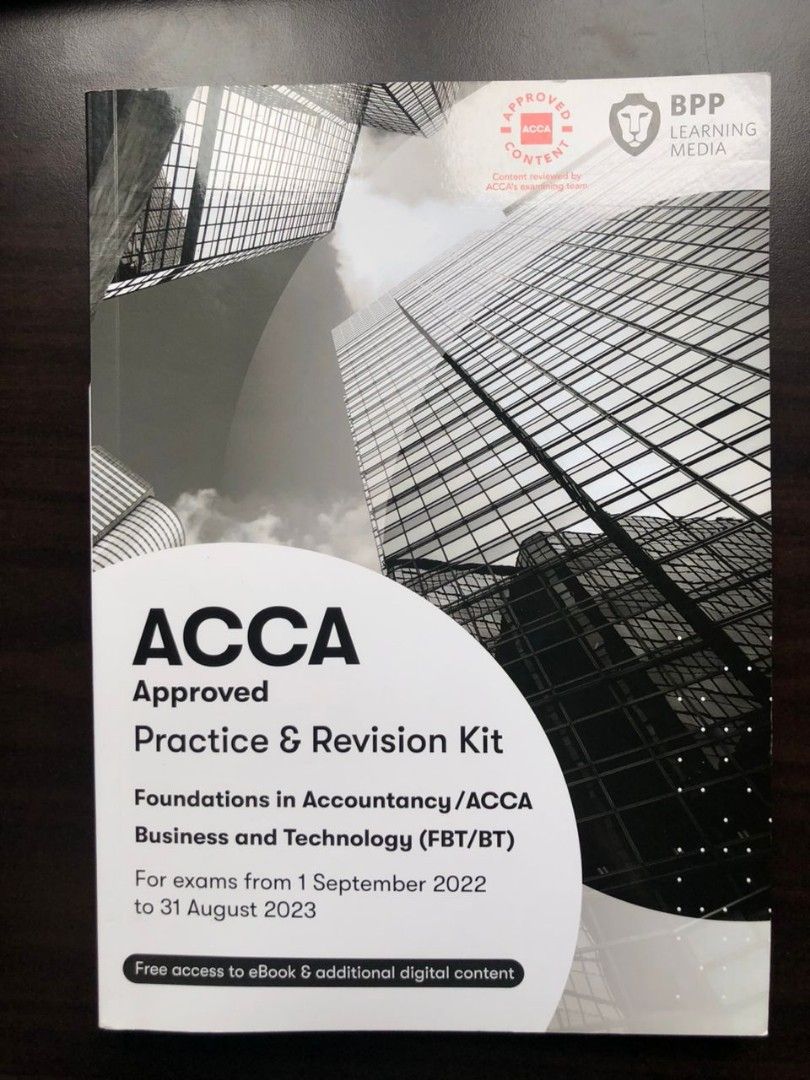 (3) *FBT* ACCA Approved Practice & Revison Kit PRK FIA/ACCA, Hobbies ...