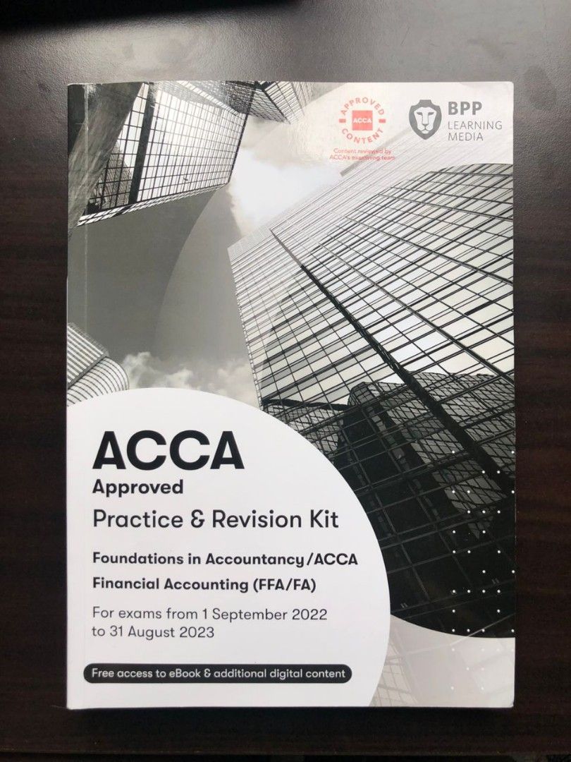(3) *FFA* ACCA Approved Practice & Revision Kit PRK FIA/ACCA, Hobbies ...