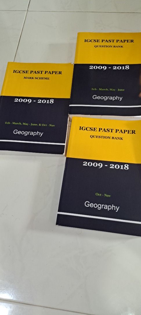 3 Past paper books, IGCSE GEOGRAPHY, Hobbies & Toys, Books & Magazines ...