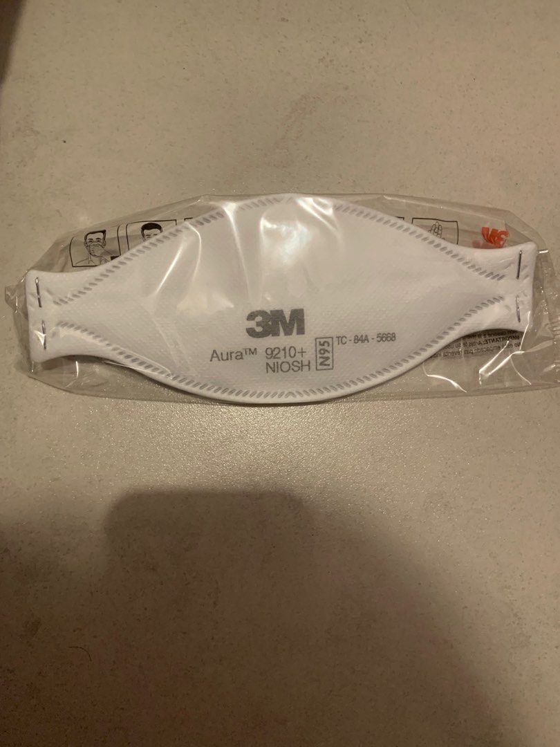 3M Aura 9210+ / 37192 NIOSH N95 Particulate Respirator, 健康及營養食用品, 口罩、面罩 ...