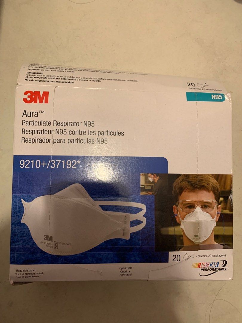 3M Aura 9210+ / 37192 NIOSH N95 Particulate Respirator, 健康及營養食用品, 口罩、面罩 ...