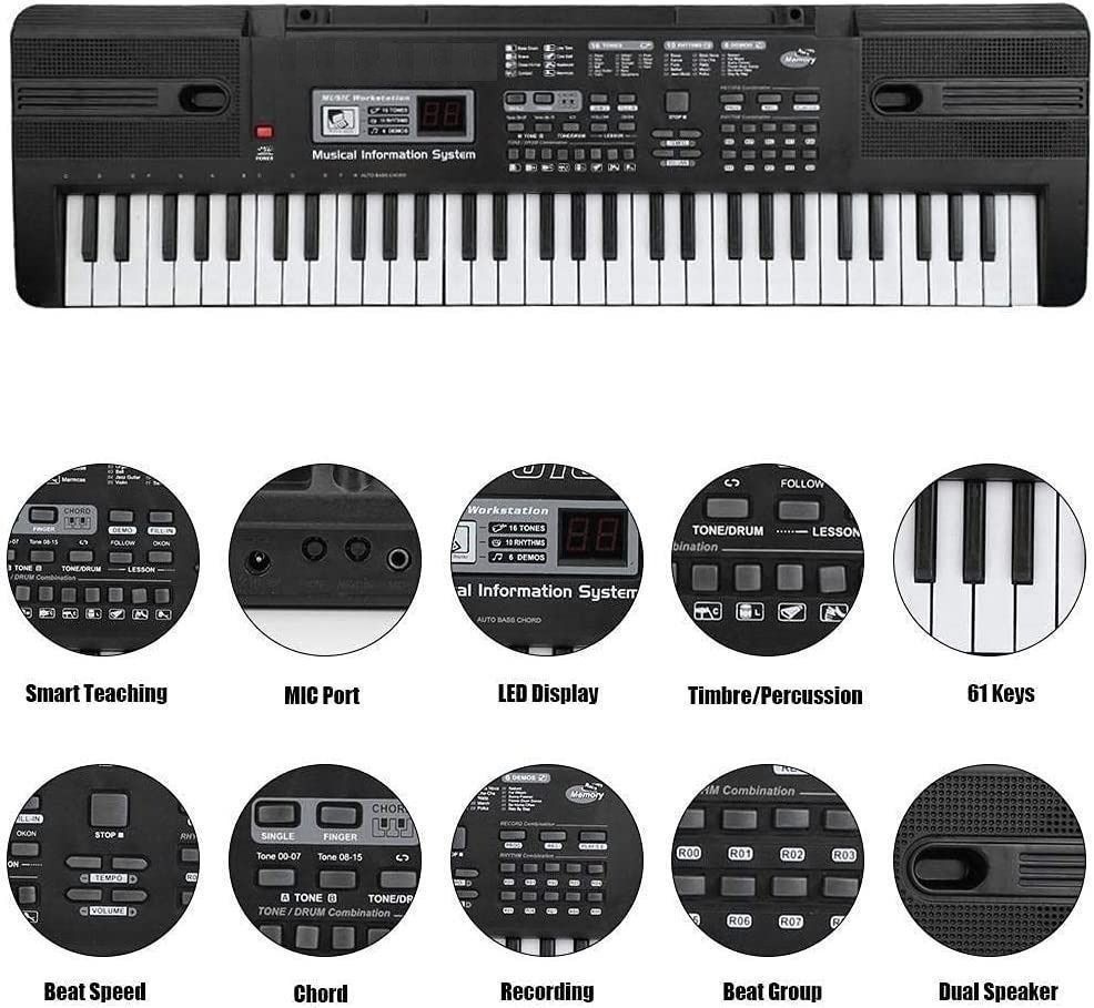 61 Keys Electronic Keyboard, Standard 61 Keys Digital Musical ...