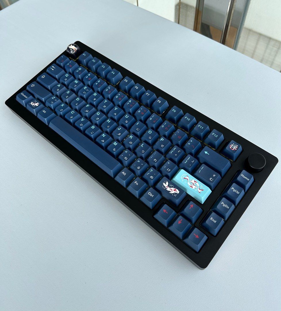 75% Custom Mechanical Keyboard (Zenpond + Artisan Koi Keycaps), Computers & Tech, Parts ...