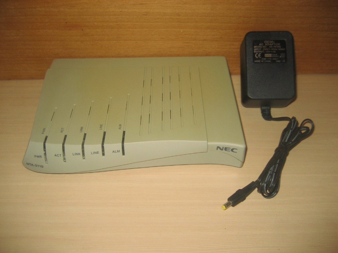 🌟🌟🌟 NEC NTA-3110 ADSL Modem Router 連【原裝】AC15V 1A 火牛 適合還機 HKT PCCW ...
