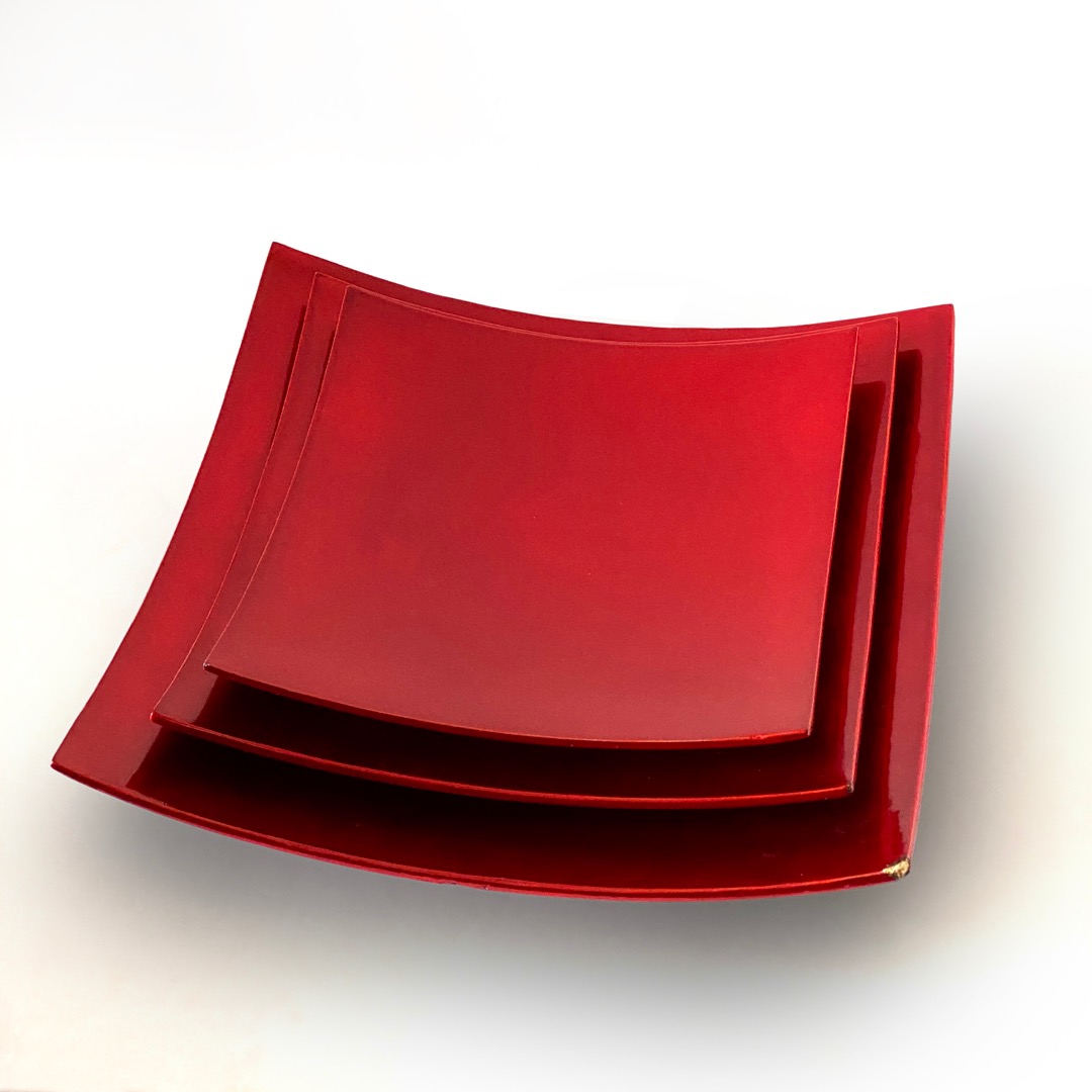 Acrylic Finished Wooden Square Plates, Furniture & Home Living, Home ...