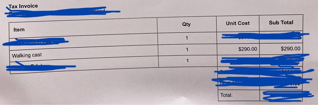 Inflatable Air Support Walking Ankle Cast, Health & Nutrition ...