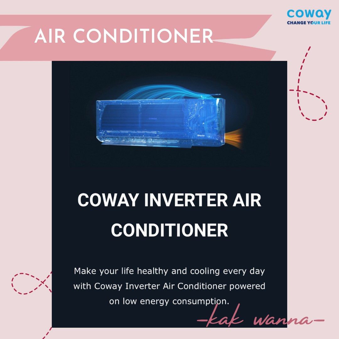AIRCOND INVERTER MURAH COWAY BAYAR BULANAN, TV & Home Appliances, Air ...