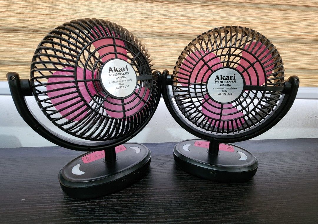 Akari Buy 1 Take 1 - 6" rechargeable desk fan on Carousell