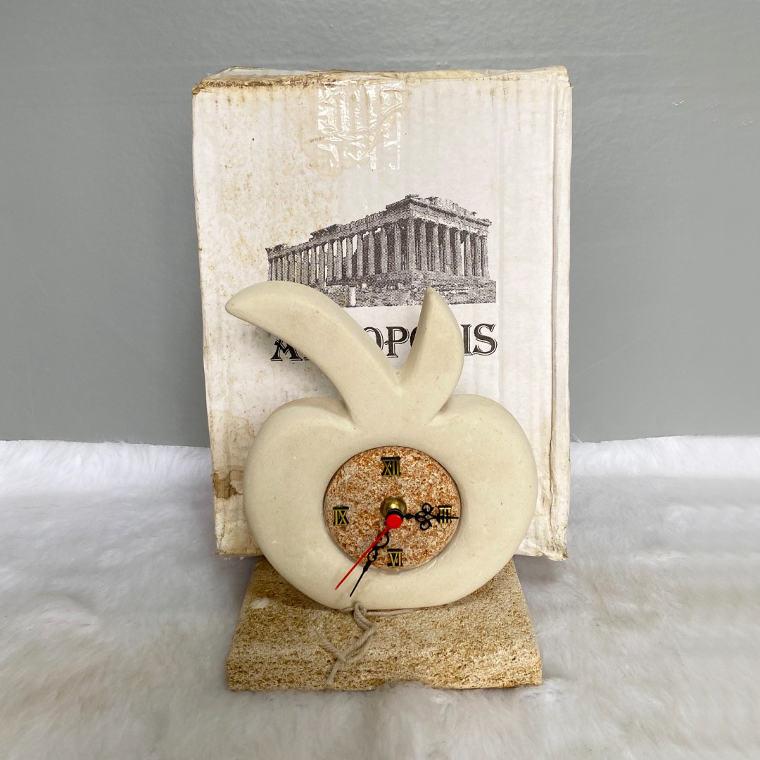 Akropolis Vintage Handcrafted Lecce Stone Clock on Carousell
