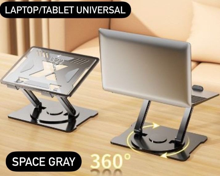 Aluminum Alloy Foldable 360 Degree Rotatable Notebook Laptop Stand ...