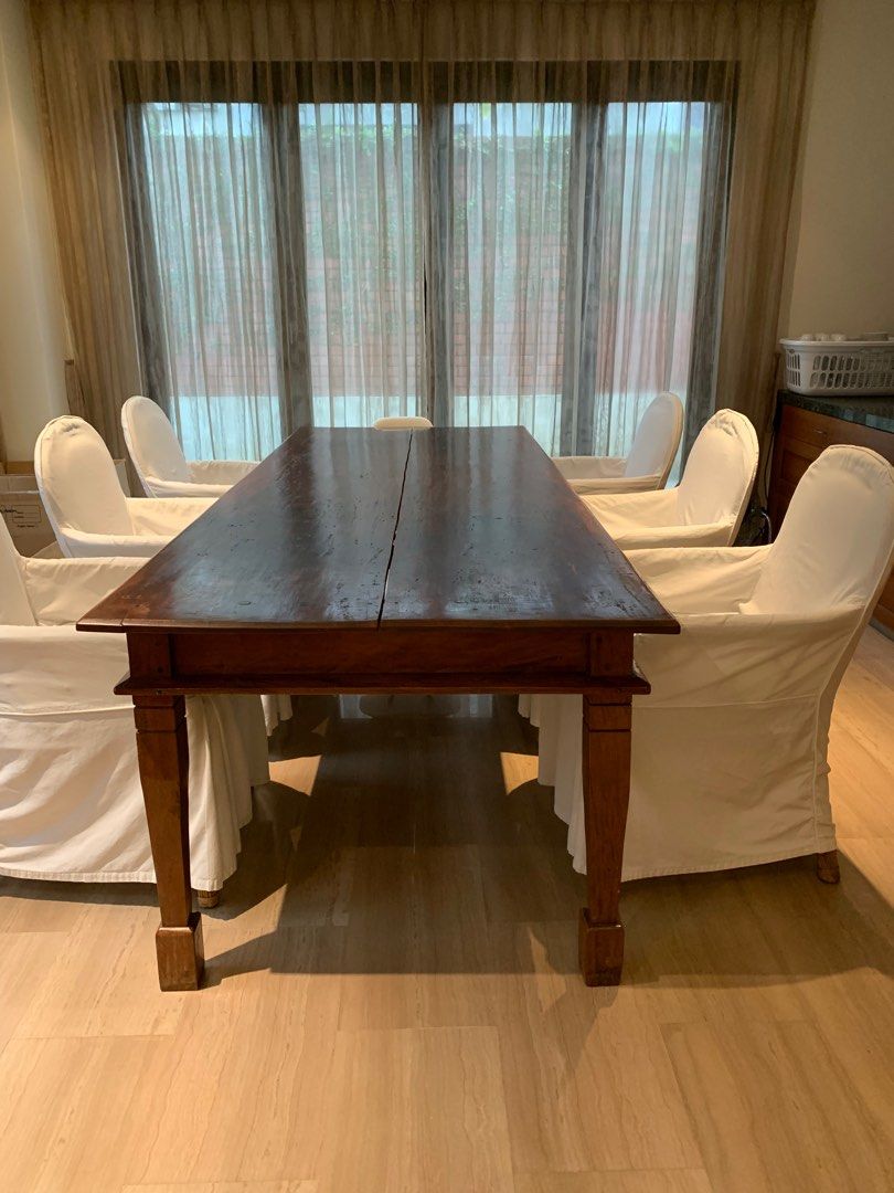 Antique dining table Philippine hardwood, Furniture & Home Living ...