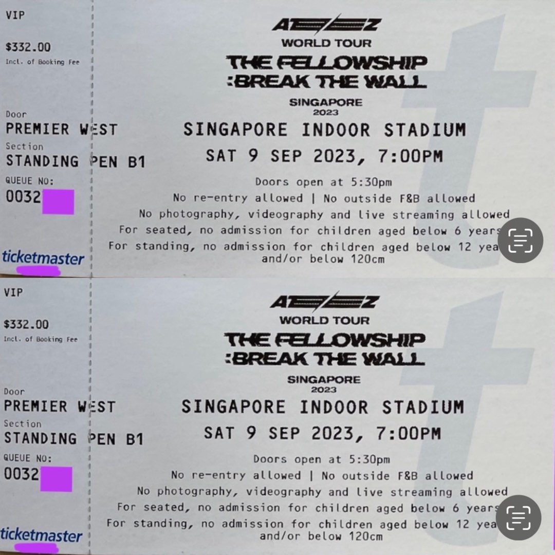 ATEEZ VIP B1 physical tickets, Tickets & Vouchers, Event Tickets on ...
