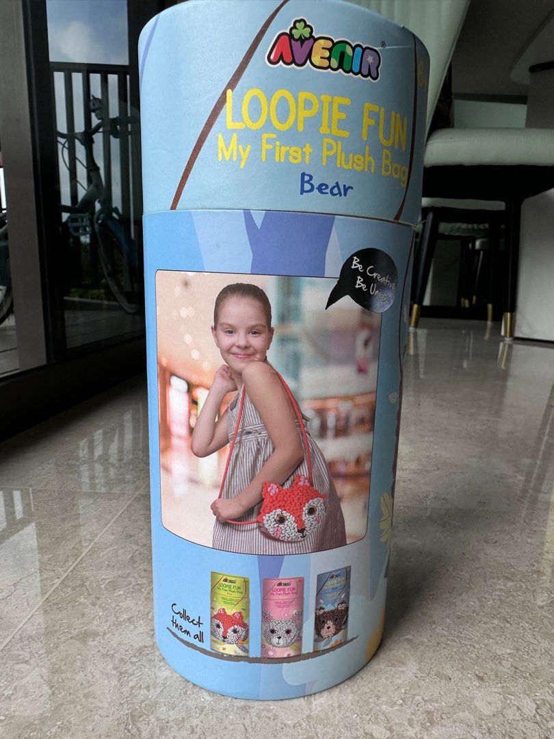 Avenue Loopie Fun my first plush bag art and craft making kids, Hobbies ...