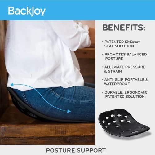 BackJoy SitSmart Posture Plus, Blue 美姿墊 護脊坐墊, 健康及營養食用品, 輔助和康復輔助, 輔助和康復輔助 - 康復器械 - Carousell