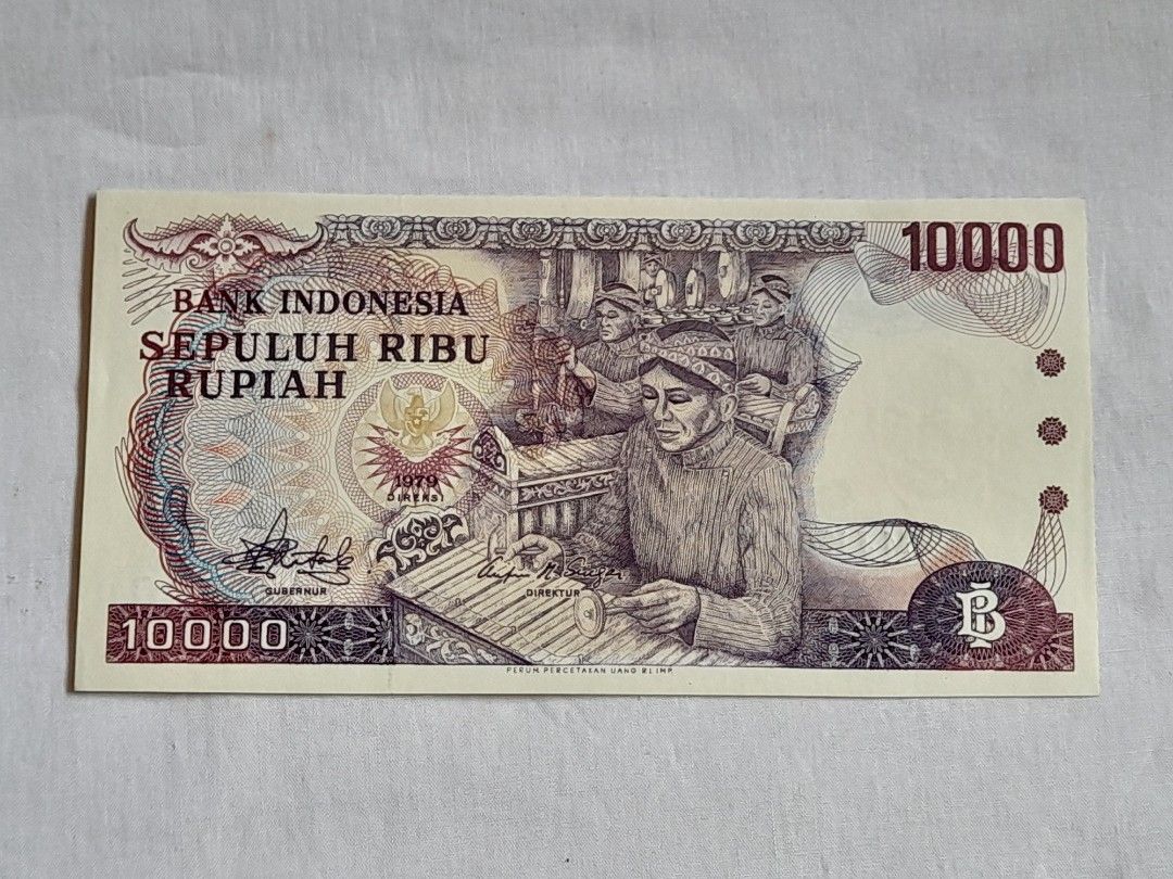 Bank Indonesia Banknote 10000 Sepuluh Ribu Rupiah 1979, Hobbies & Toys ...