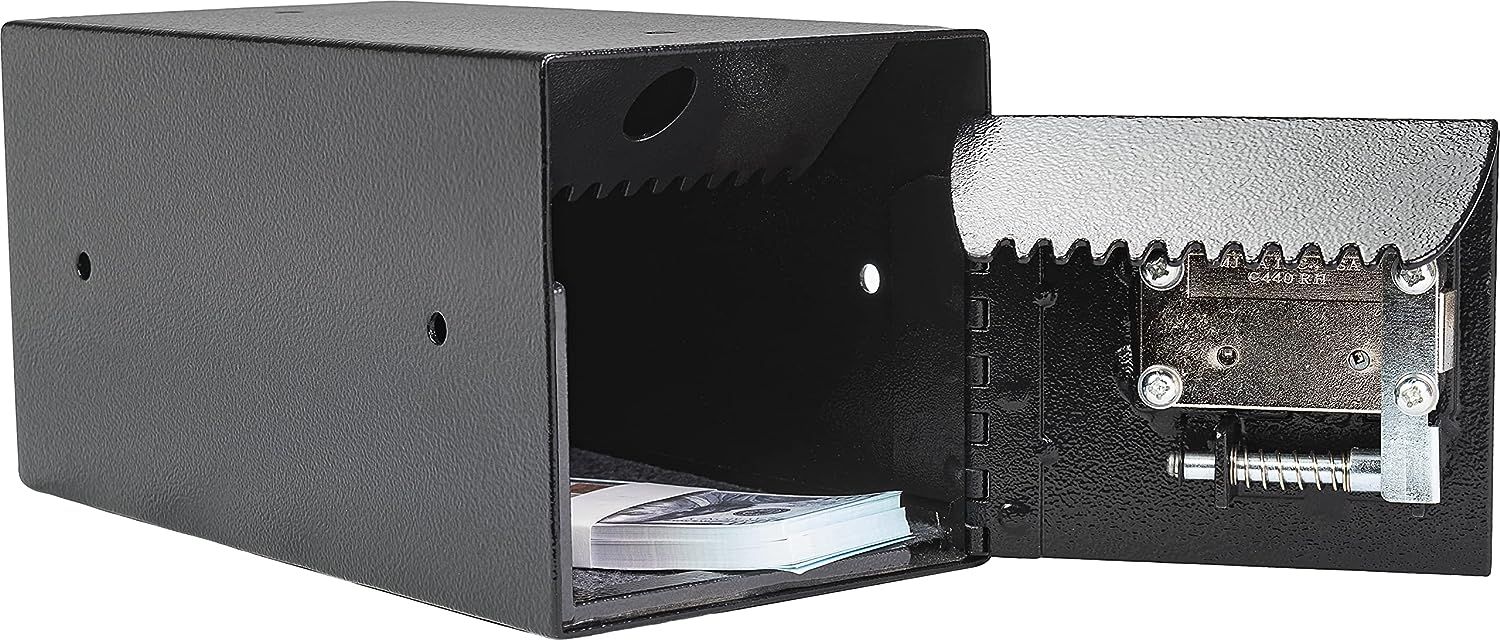 Barska AX13708 Dual Key Depository Drop Safe Lock Box for Cash ...