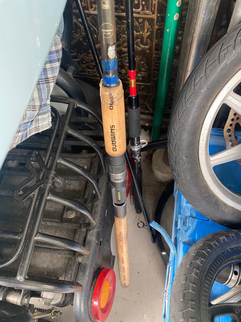 BC reel and Shimano rod, Sports Equipment, Fishing on Carousell