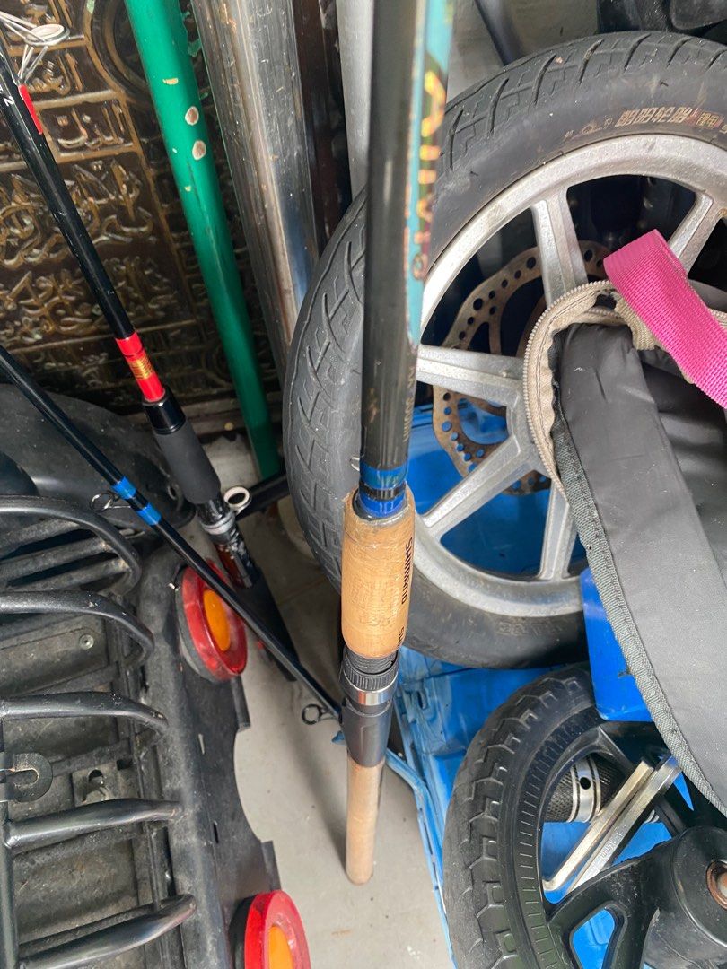 BC reel and Shimano rod, Sports Equipment, Fishing on Carousell