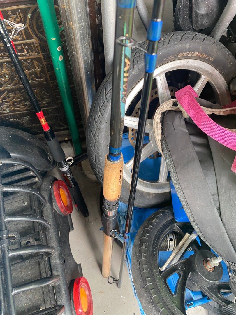 BC reel and Shimano rod, Sports Equipment, Fishing on Carousell