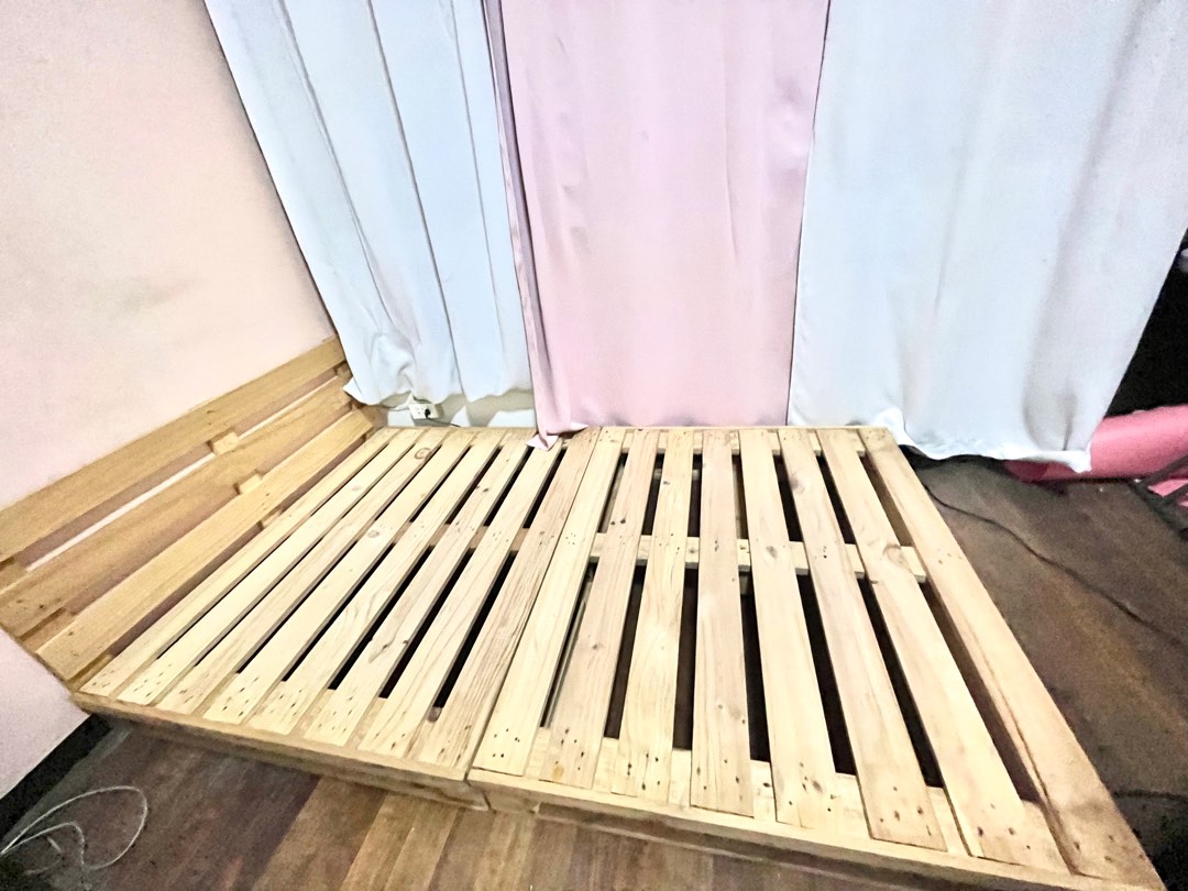 Bed Frame Pallet with Drawer on Carousell