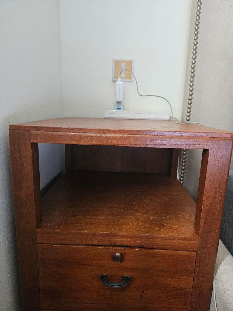Bedside Table with Yale lock, Furniture & Home Living, Furniture ...