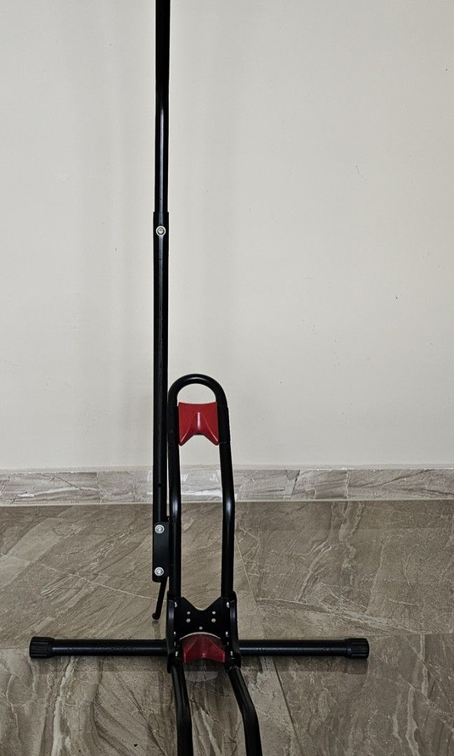 Bicycle vertical stand adjustable L shape bike rack, Sports Equipment ...