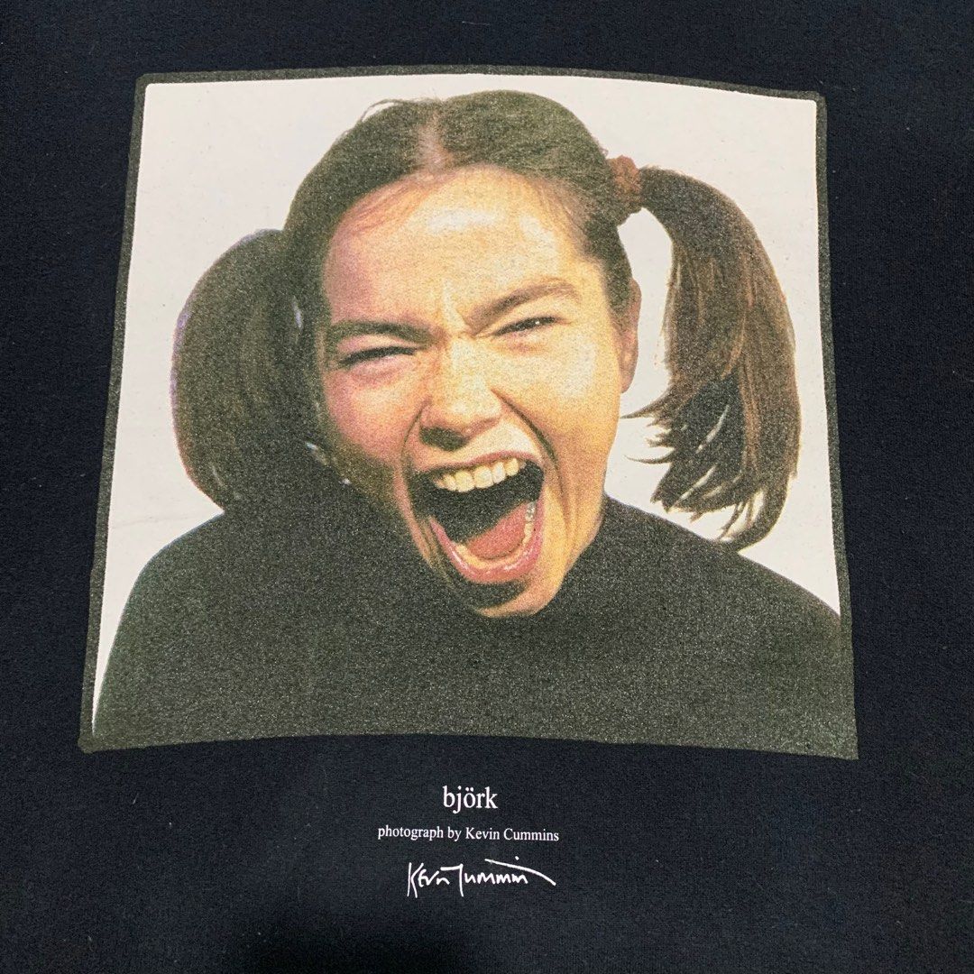 bjork by kevin cummins, Men's Fashion, Tops & Sets, Hoodies on Carousell