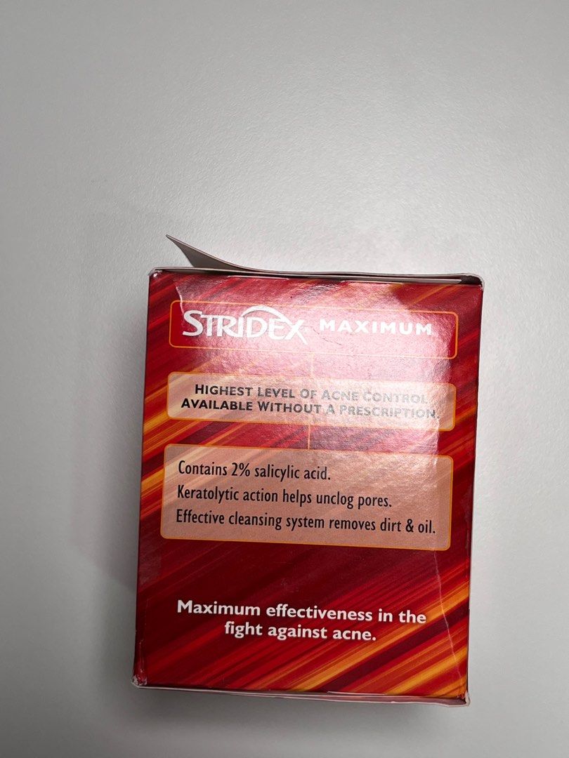 BN Stridex Maximum Acne Pads, Beauty & Personal Care, Face, Face Care ...
